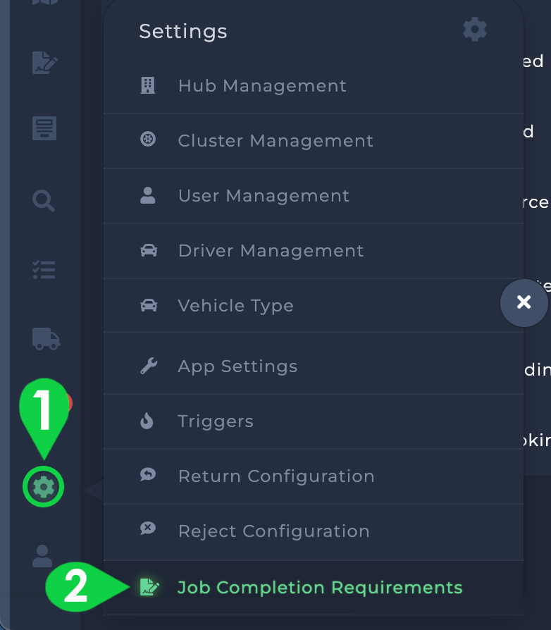Job Completion | Settings